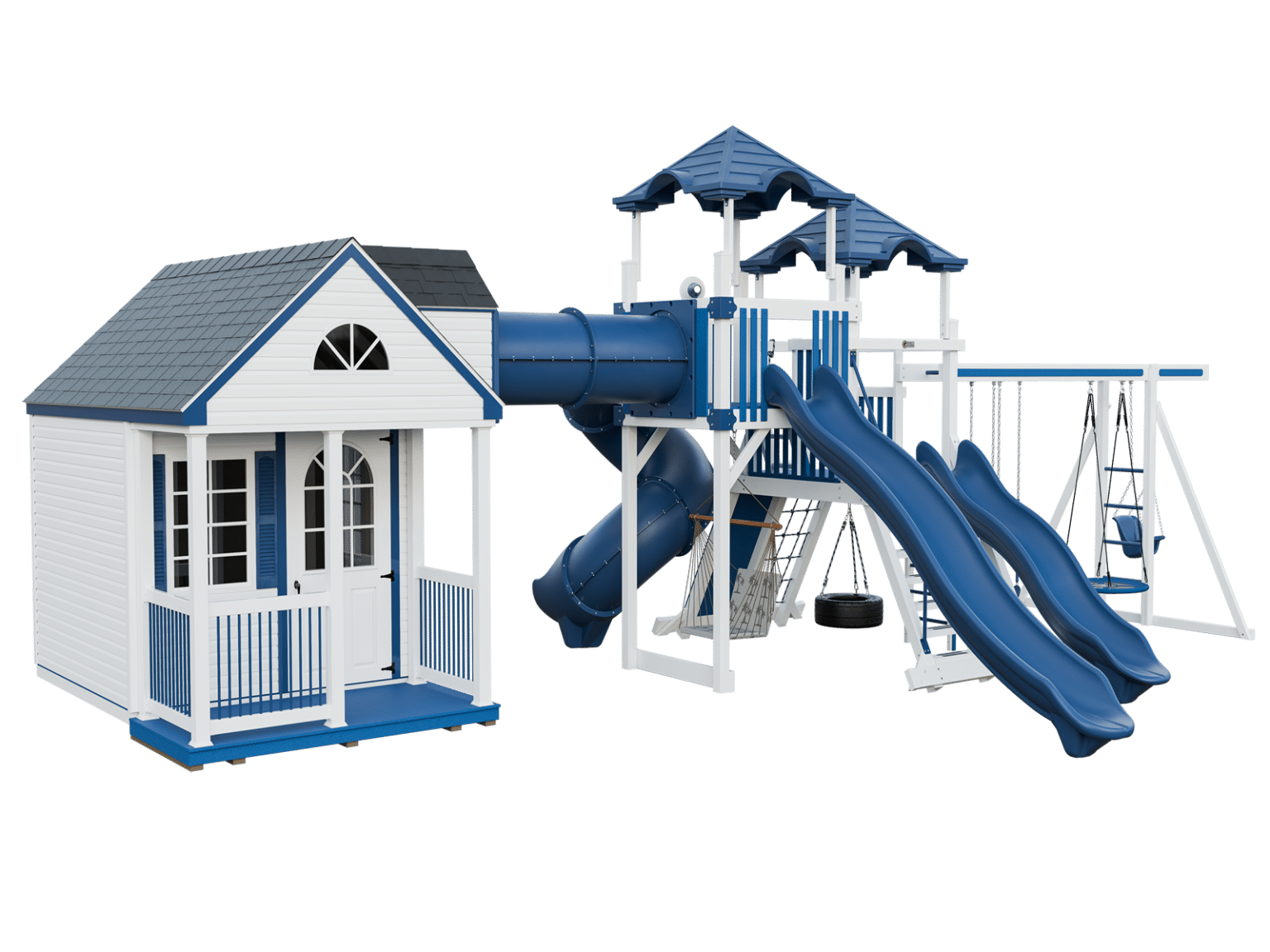 Cottage Escape Vinyl Playhouse - Swing Kingdom