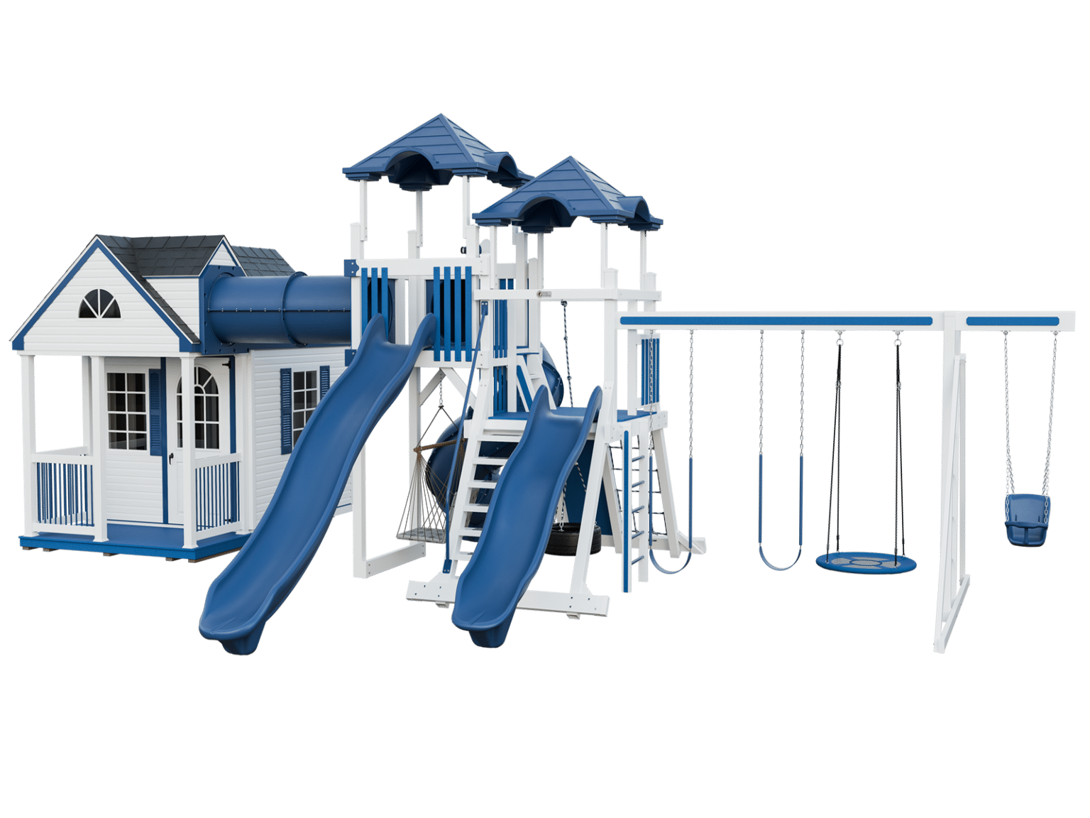 Cottage Escape Vinyl Playhouse - Swing Kingdom
